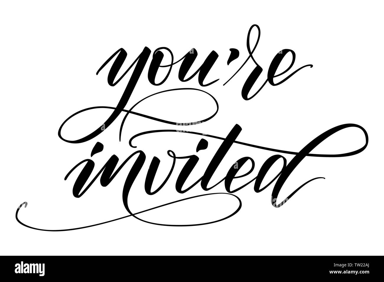 Invited invitation hi-res stock photography and images - Alamy