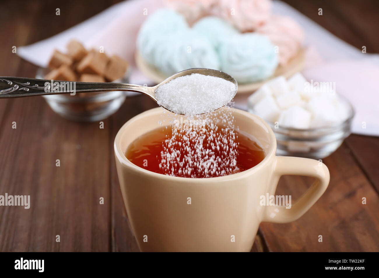 Sweetened black tea hi-res stock photography and images - Alamy