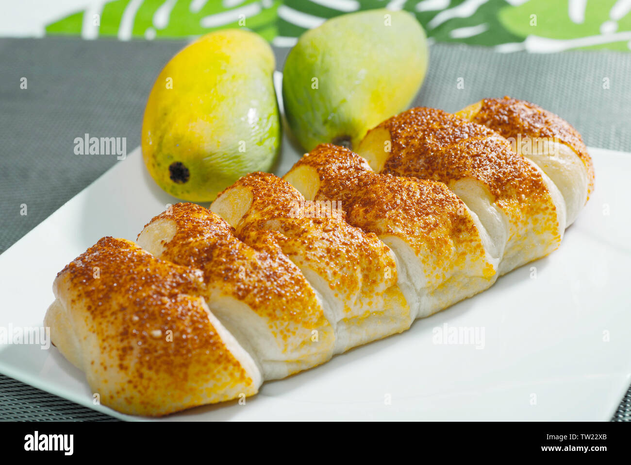 Cake bread fruit pastry afternoon tea Stock Photo - Alamy