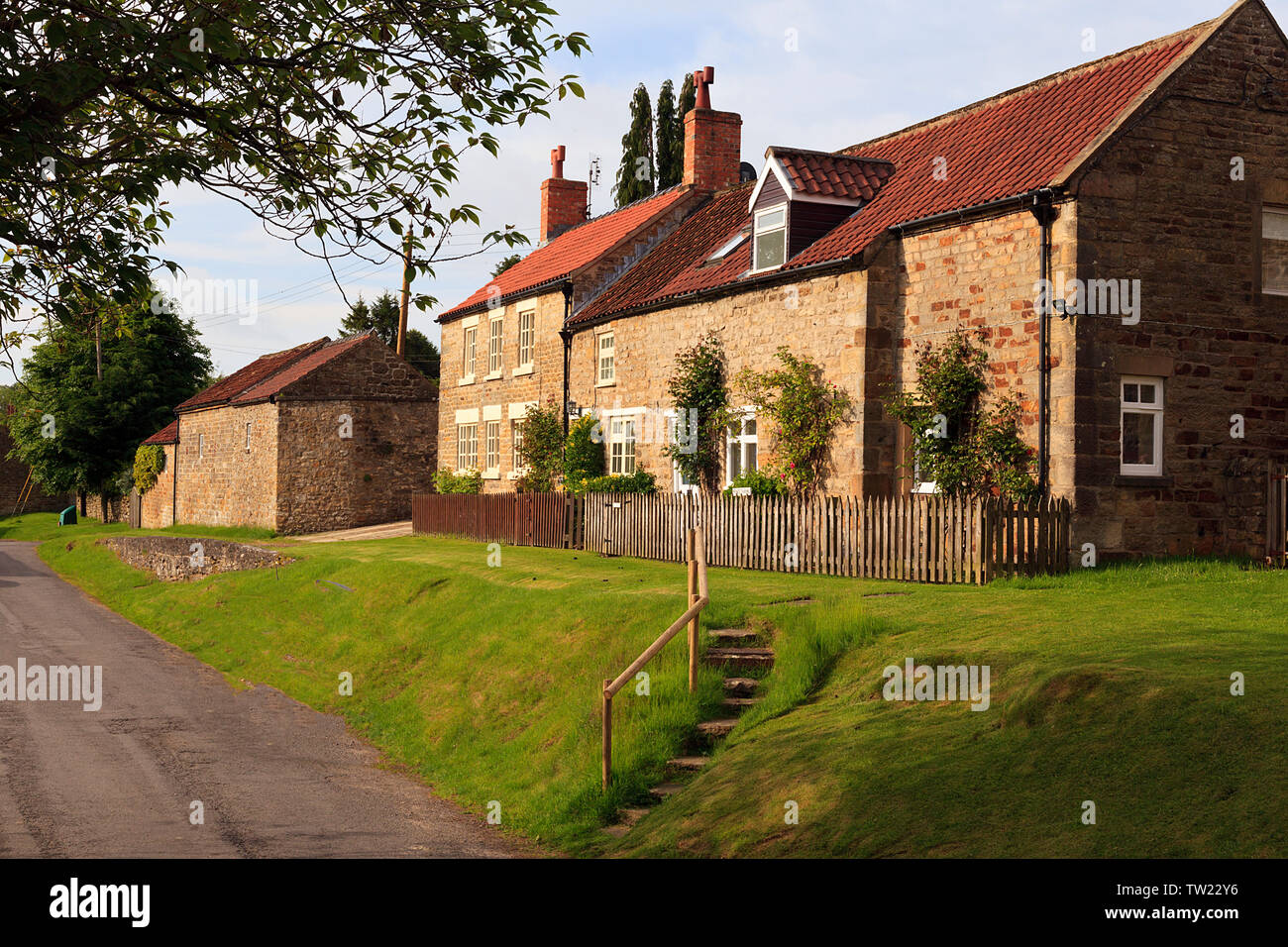 York Stone Cottage in Hutton-le-Hole village on the edge of North York ...
