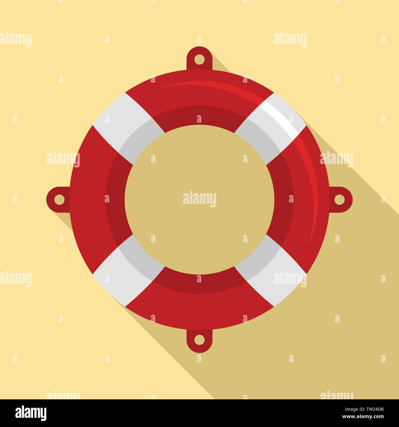 Lifebuoy icon. Flat illustration of lifebuoy vector icon for web design ...