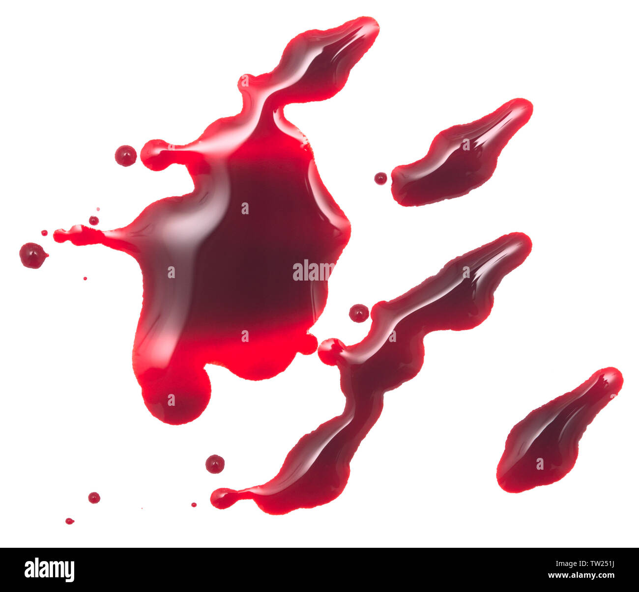 Blood isolated on white background Stock Photo - Alamy