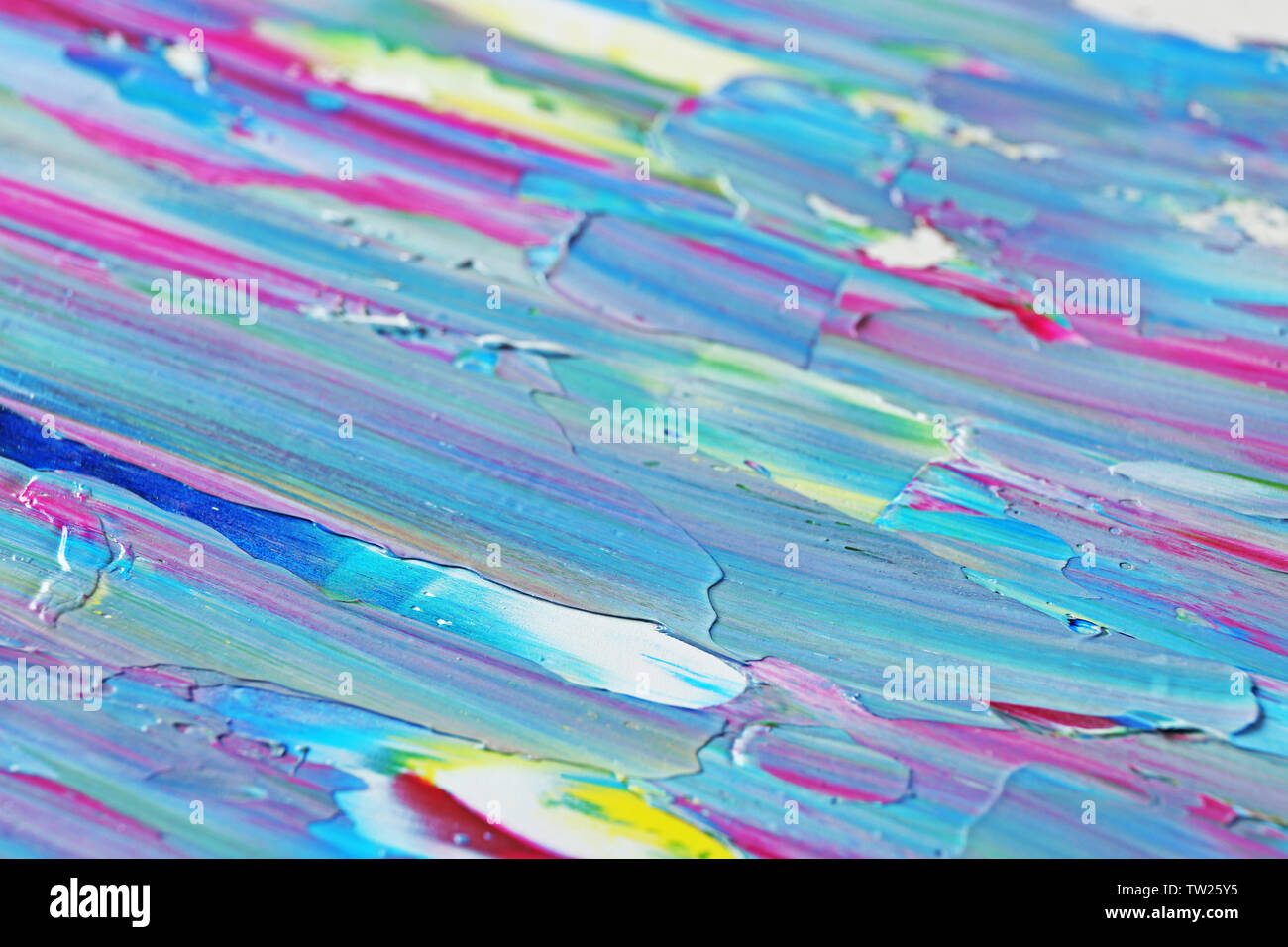 Colorful oil paint splash, closeup Stock Photo - Alamy