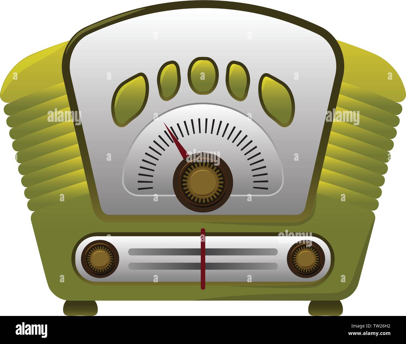 Retro radio icon. Cartoon of retro radio vector icon for web design ...