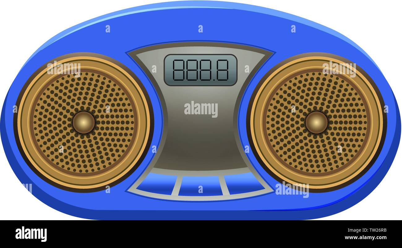 Portable radio icon. Cartoon of portable radio vector icon for web ...