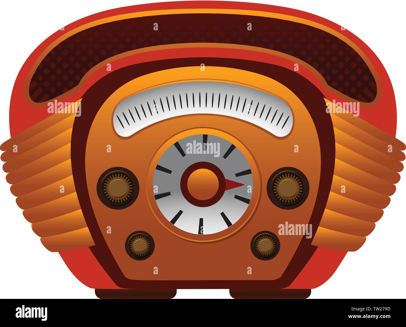 American radio icon. Cartoon of american radio vector icon for web ...