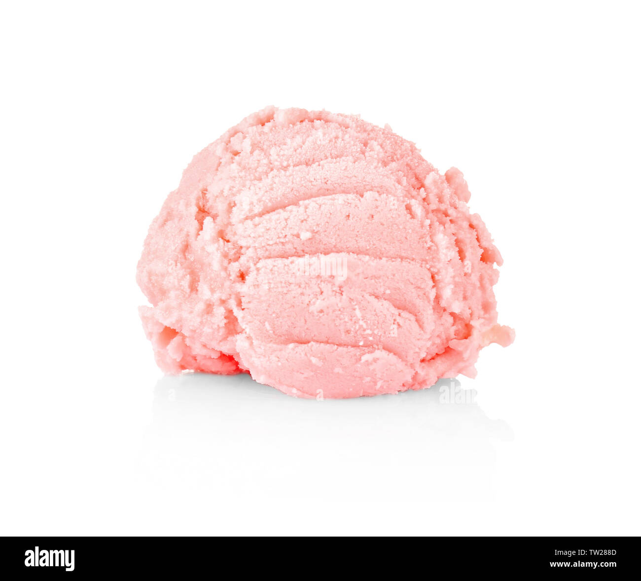 Color ice cream ball on white background Stock Photo - Alamy