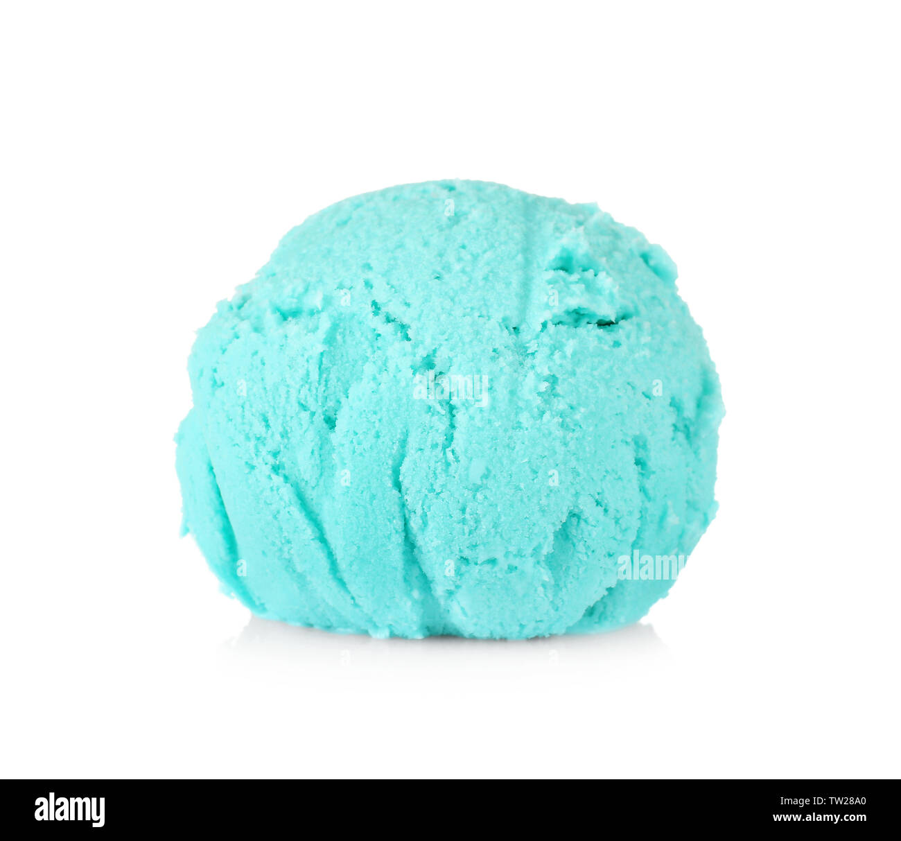Color ice cream ball on white background Stock Photo - Alamy