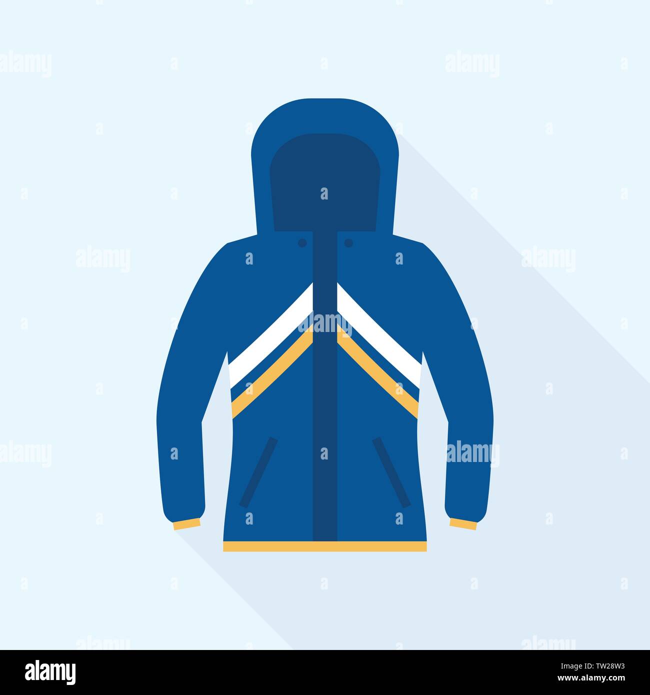 Blue sport jacket icon, flat style Stock Vector Image & Art - Alamy