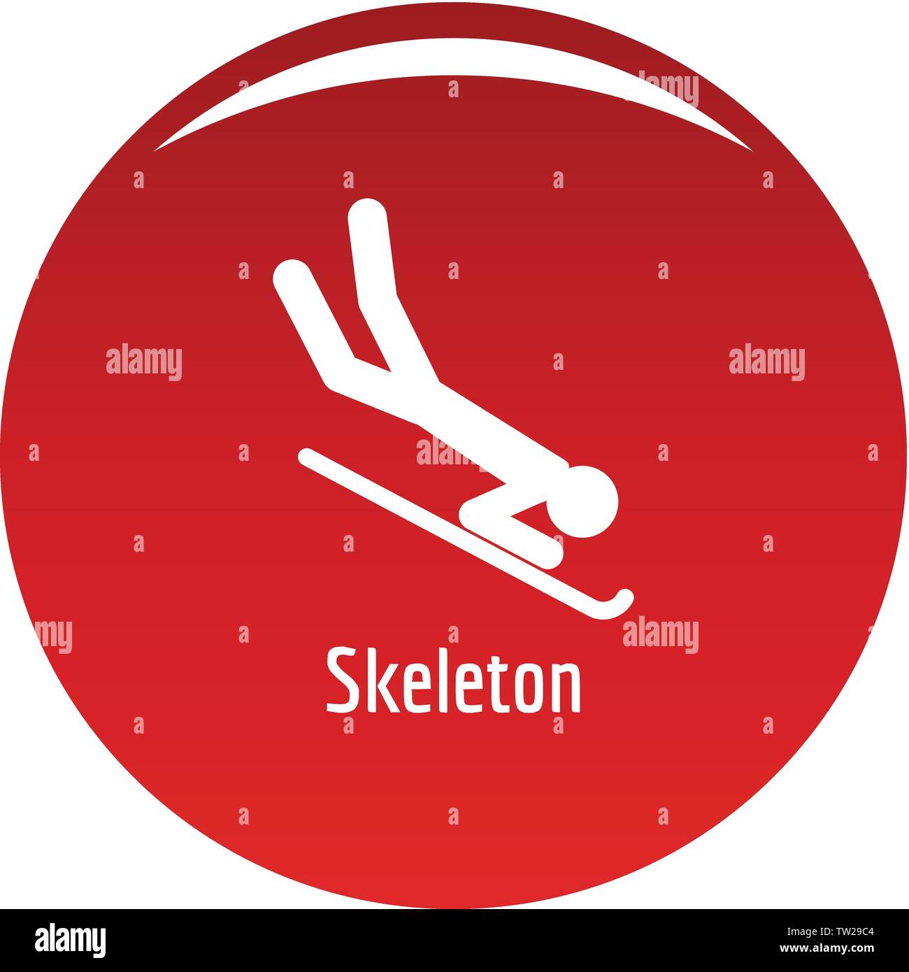 Skeleton icon. Simple illustration of skeleton vector icon for any ...