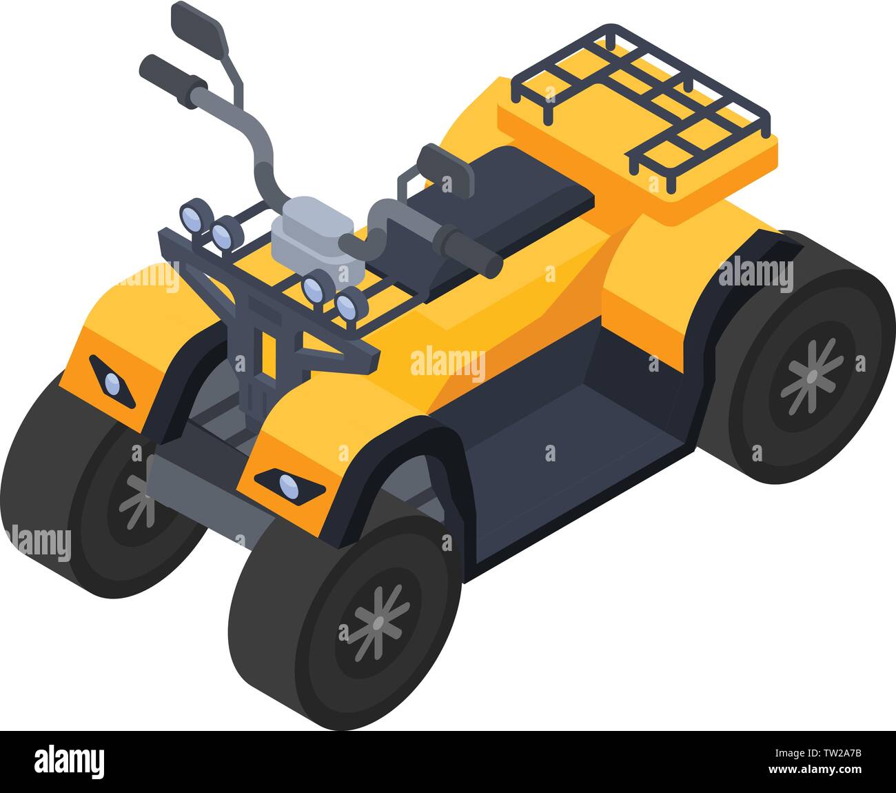 Motocross quad bike icon Cut Out Stock Images & Pictures - Alamy