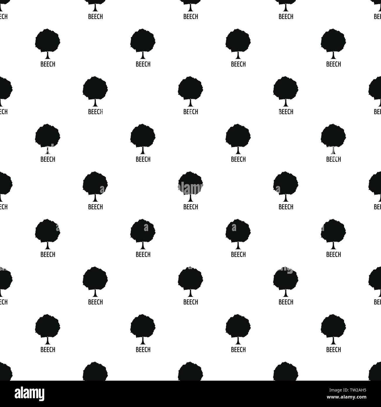 Beech tree pattern seamless vector repeat geometric for any web design ...