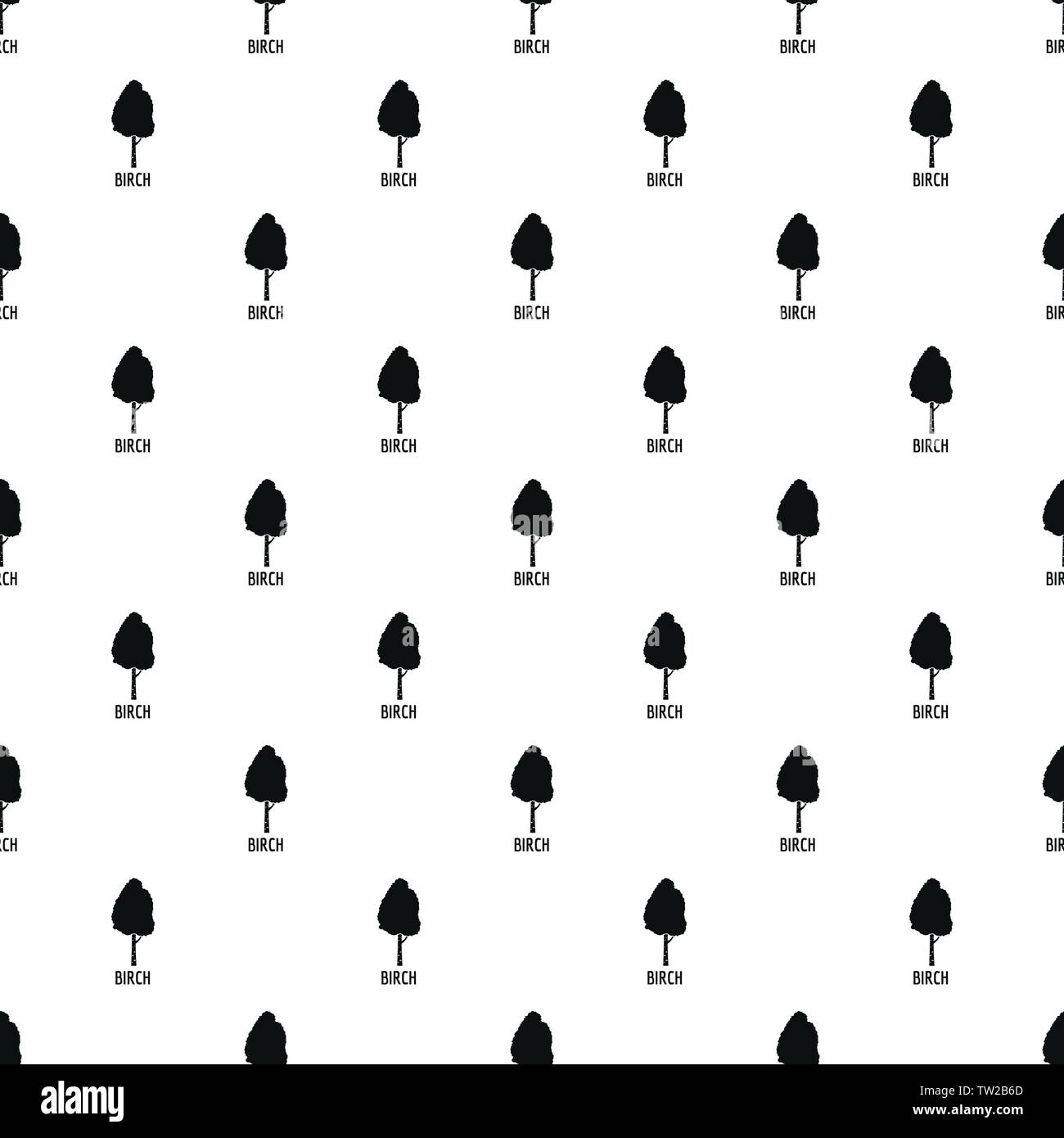 Birch tree pattern seamless vector repeat geometric for any web design ...