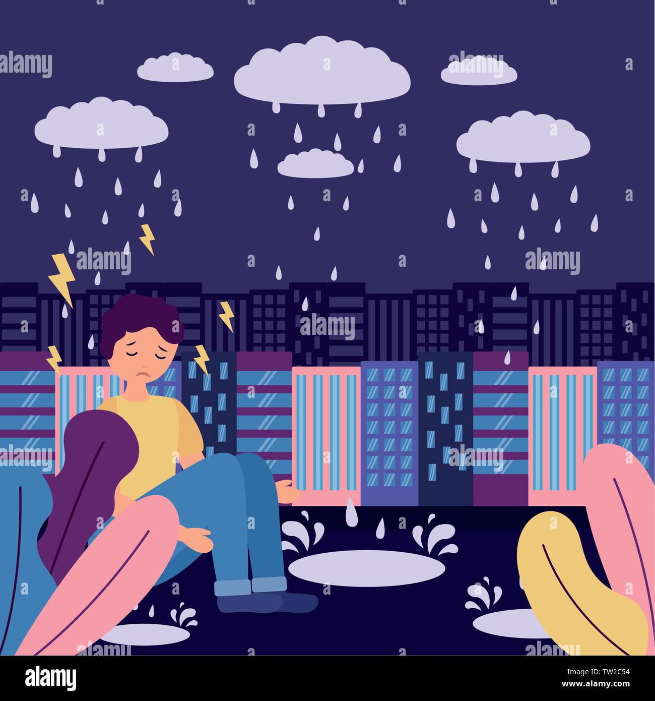 People Mental Disorder Psychological Depressed Stock Vector Image Art people-mental-disorder-psychological-depressed-stock-vector-image-art