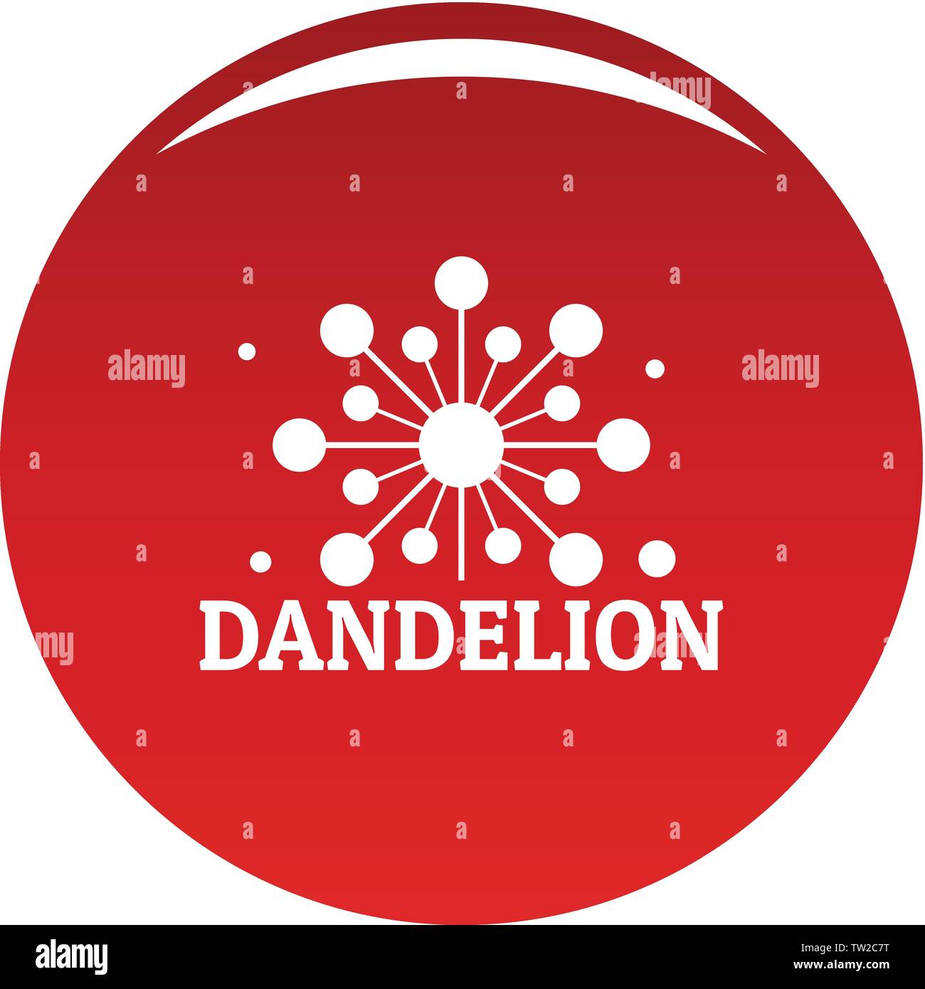 Growing dandelion logo icon. Simple illustration of growing dandelion ...