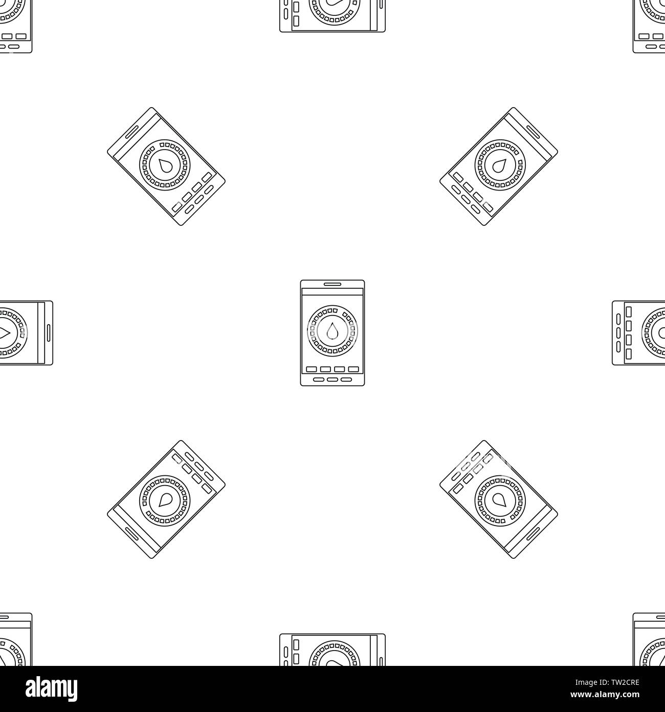 Menstrual mobile pattern seamless vector repeat geometric for any web design Stock Vector Image ...