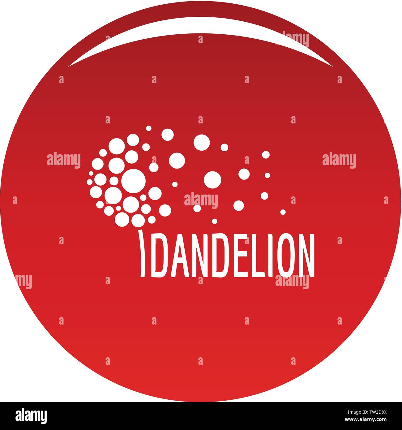 Beautiful dandelion logo icon. Simple illustration of beautiful ...
