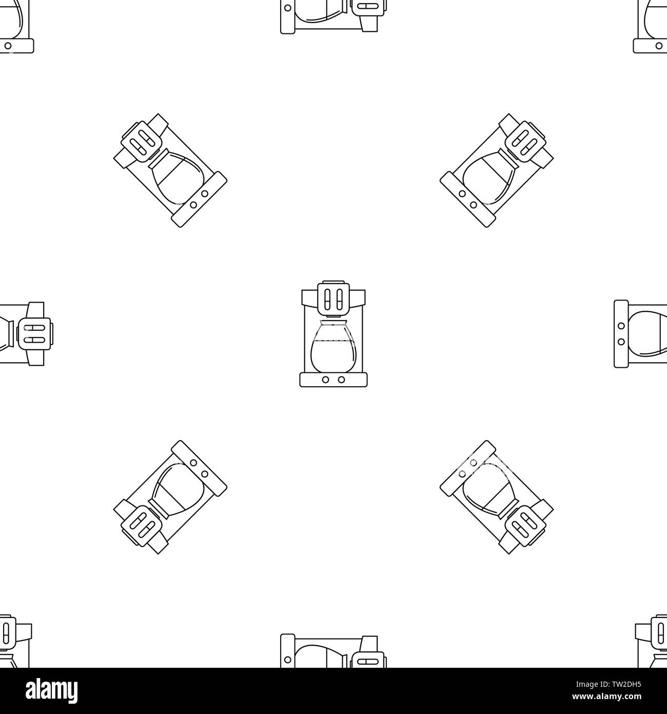 Coffee machine pattern seamless vector repeat geometric for any web ...