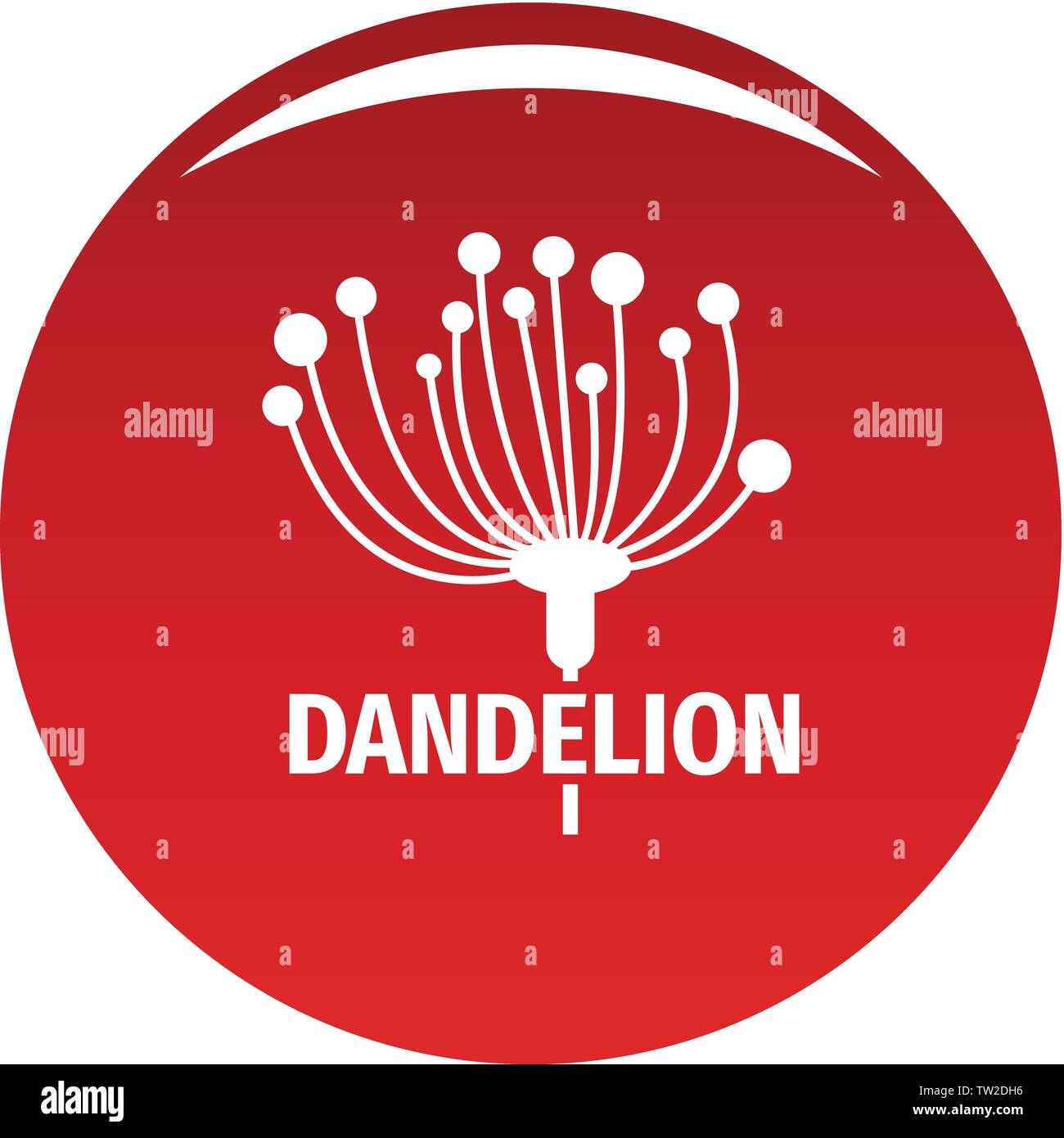 Cute dandelion logo icon. Simple illustration of cute dandelion vector ...