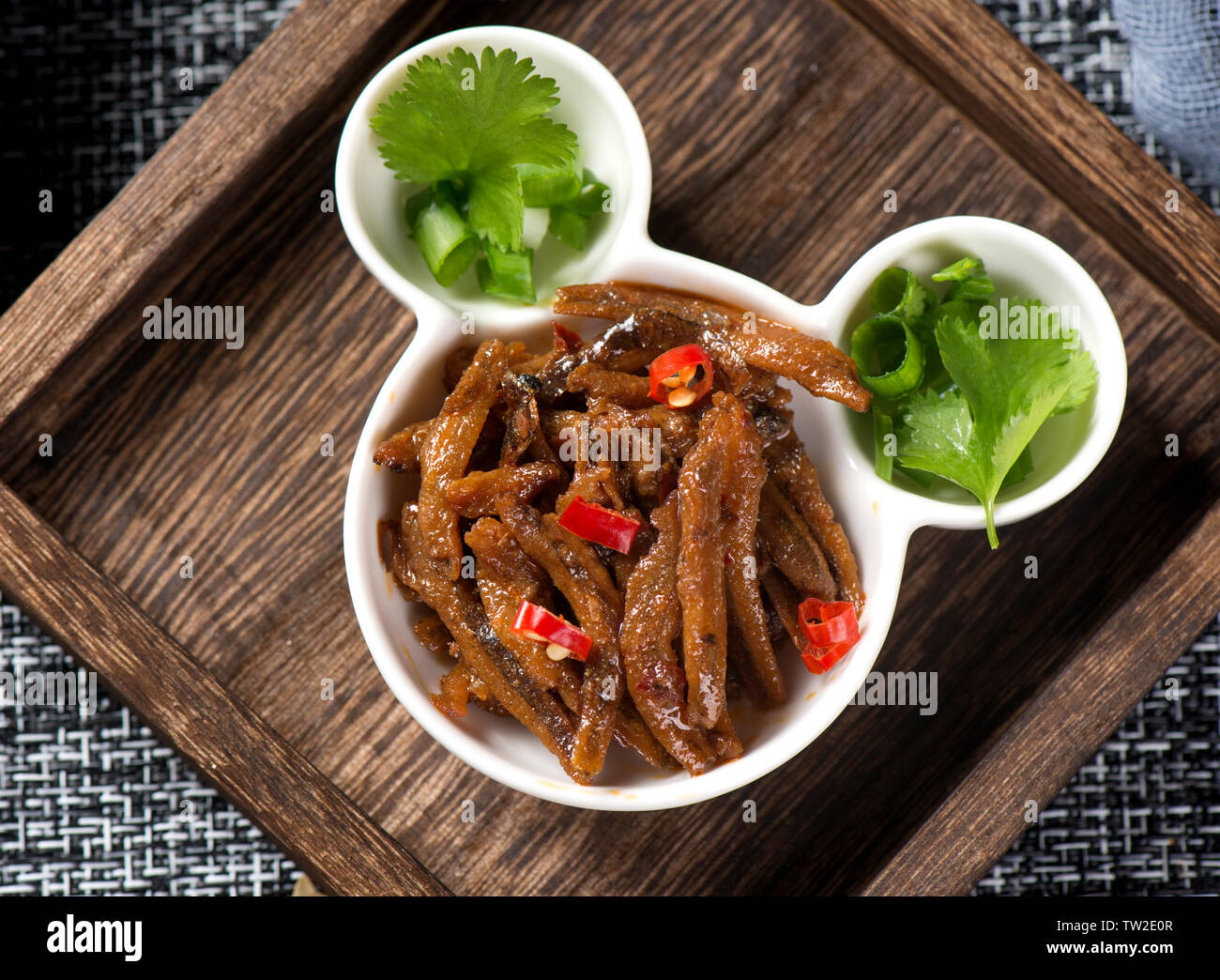 Beef shredded cabbage pickle pepper Stock Photo - Alamy