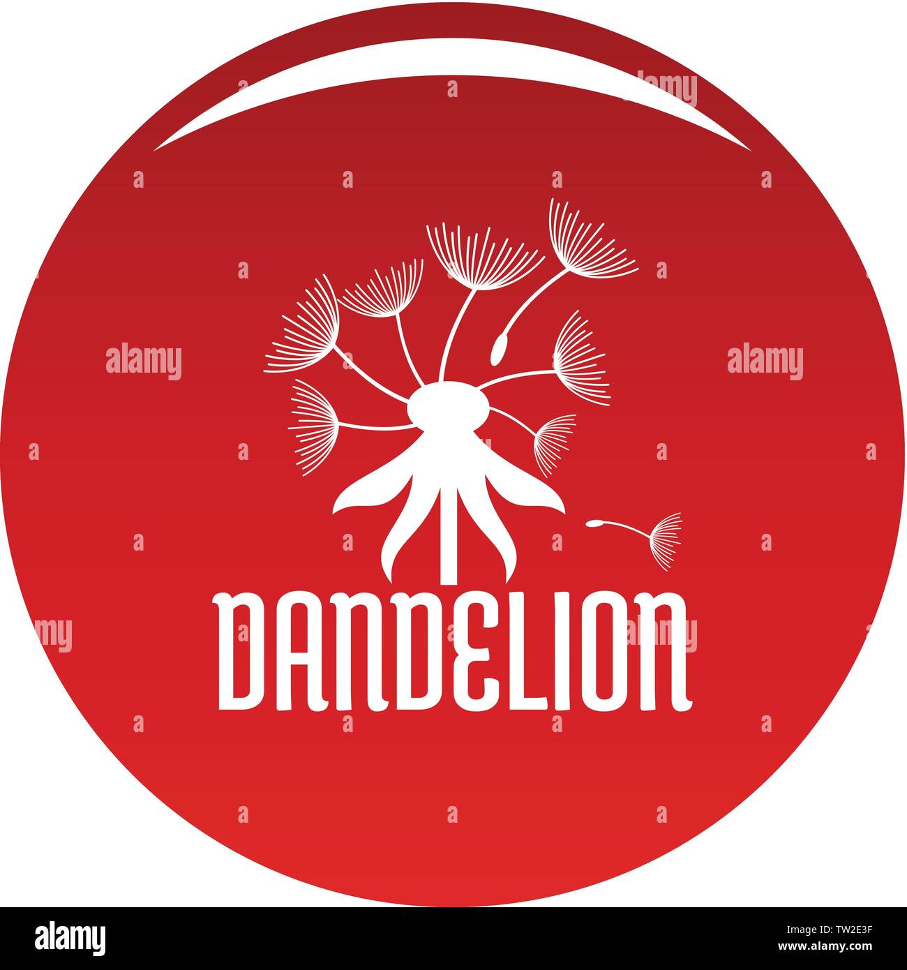 Field dandelion logo icon. Simple illustration of field dandelion ...