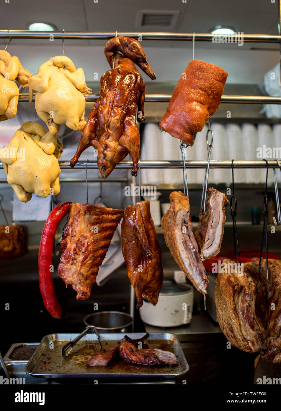 Hong kong style roast meat hi-res stock photography and images - Alamy