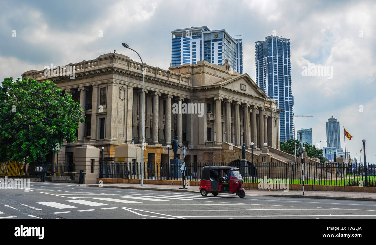 Colombo, Sri Lanka - Dec 23, 2018. Building of Old Parliament ...