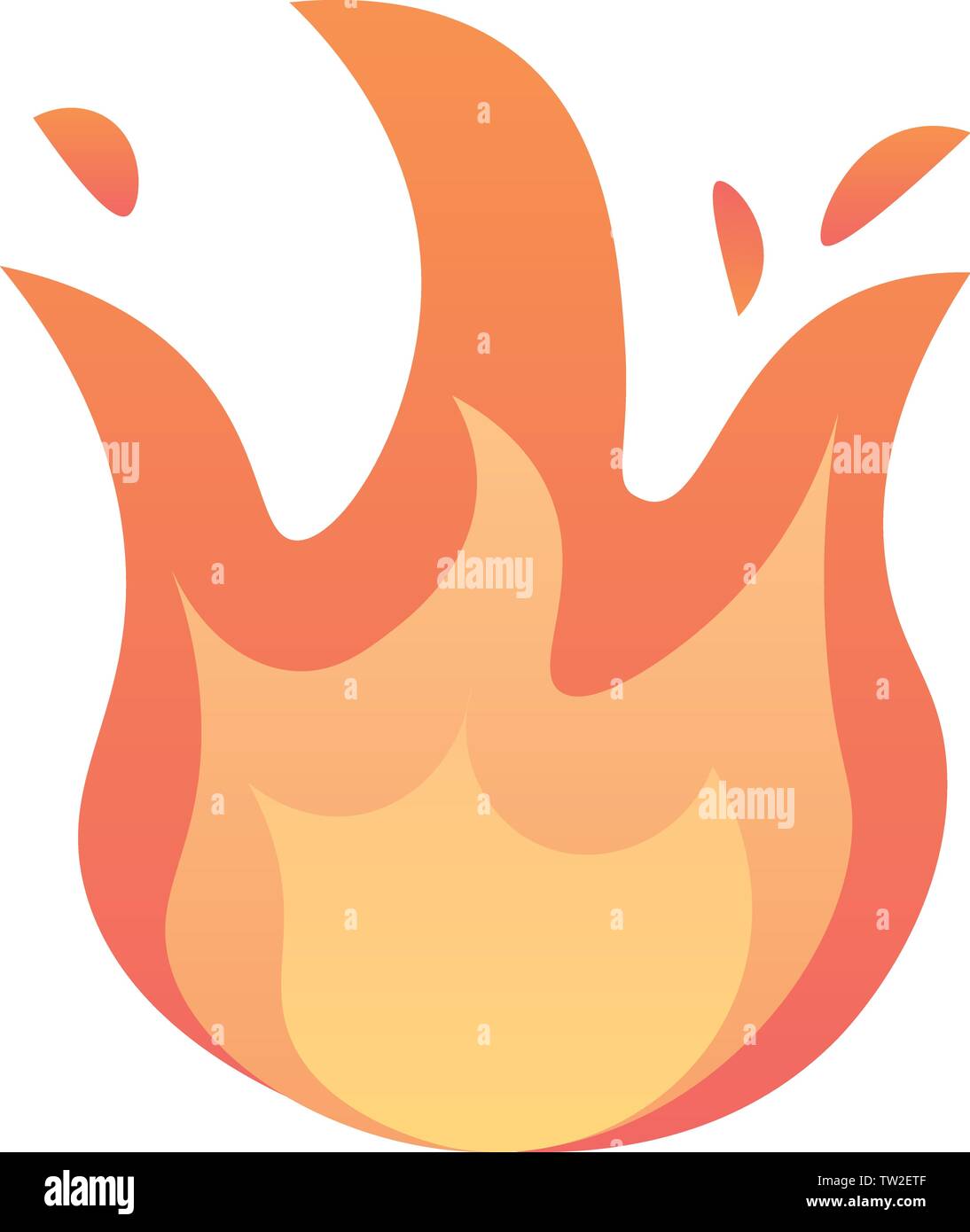 Fire icon, isometric style Stock Vector Image & Art - Alamy