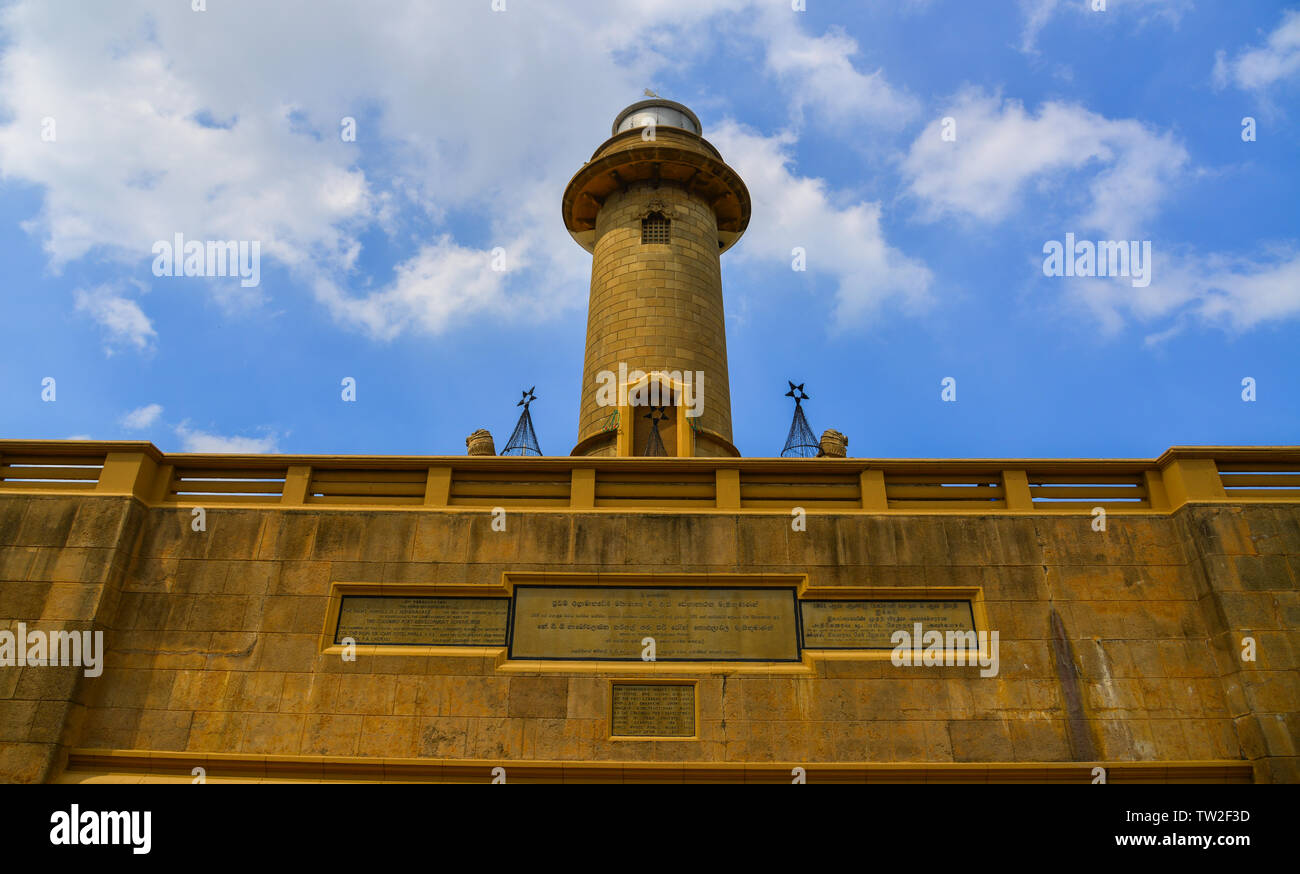 Colombo, Sri Lanka - Dec 23, 2018. Old Galle Buck Lighthouse in Colombo ...