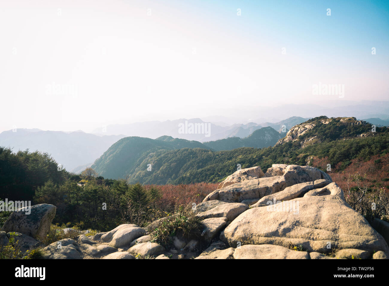 Mount Taishan Scenic Area Stock Photo - Alamy
