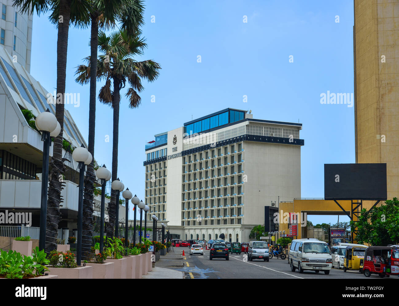 Colombo, Sri Lanka - Dec 23, 2018. Modern buildings in Colombo, Sri ...