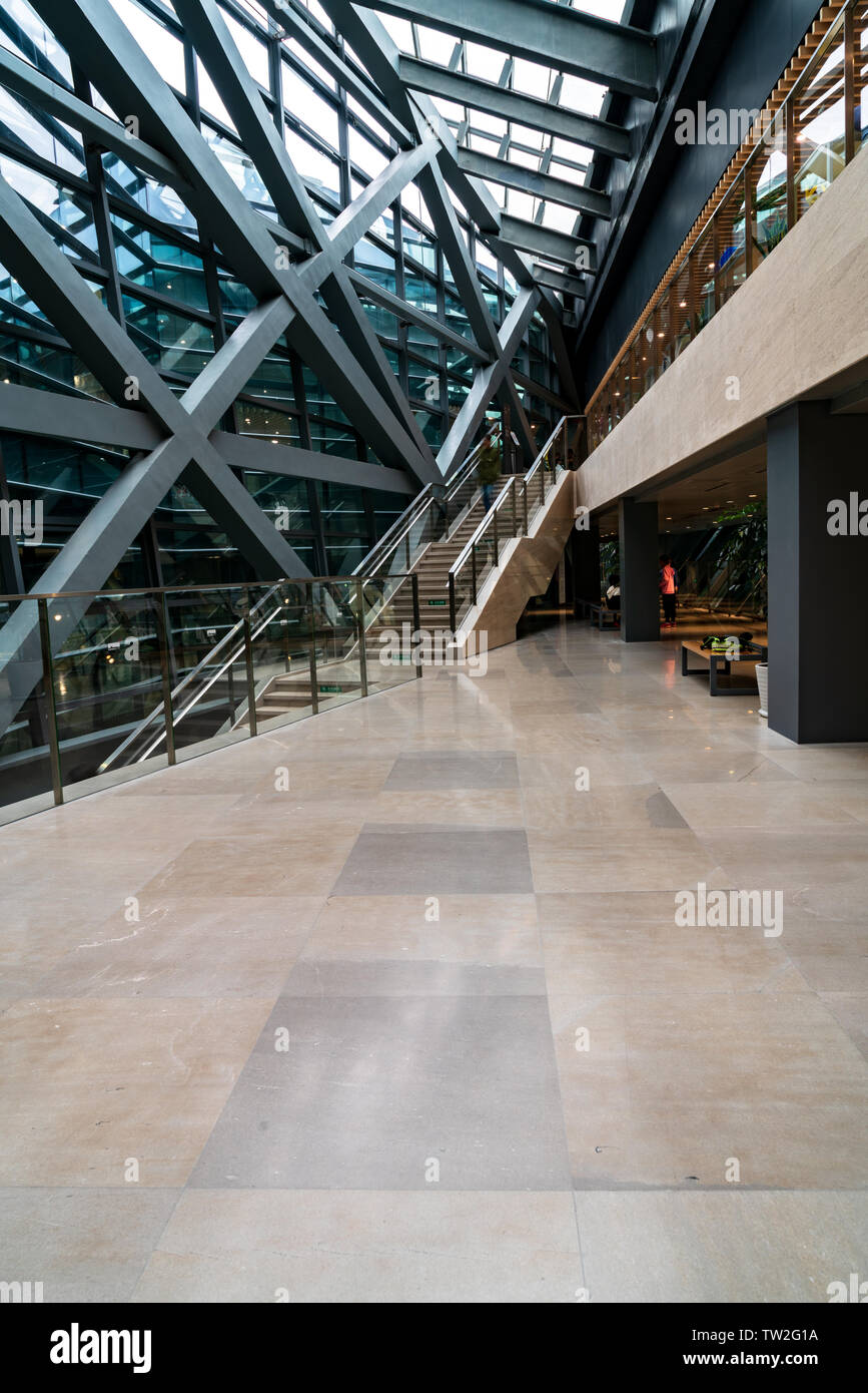 Top-floor steel structure of Chengdu Museum Stock Photo - Alamy