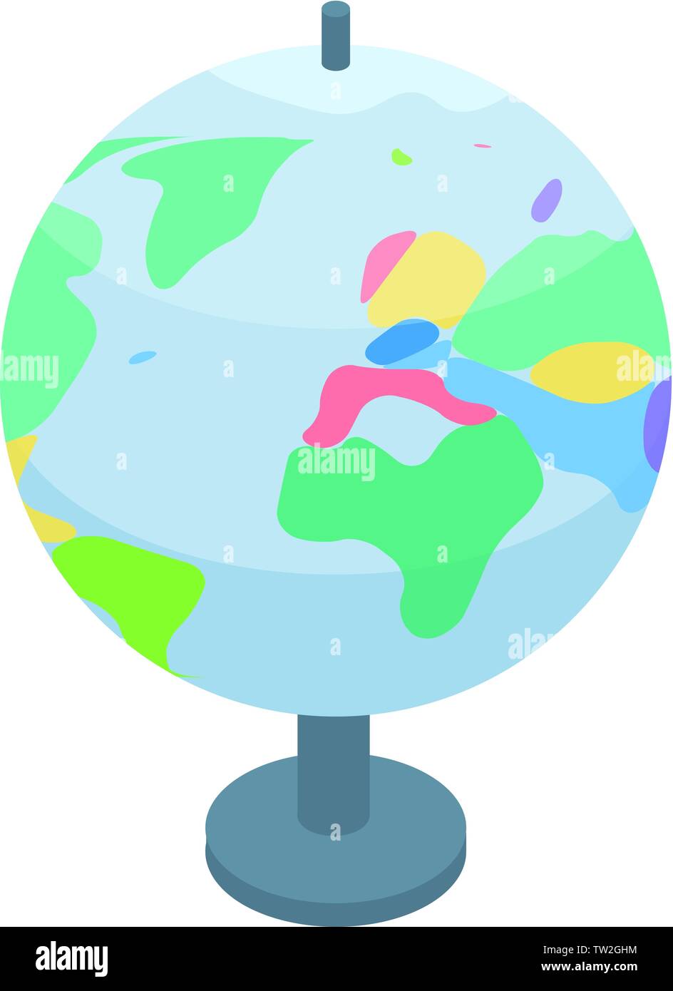 School globe icon, isometric style Stock Vector Image & Art - Alamy