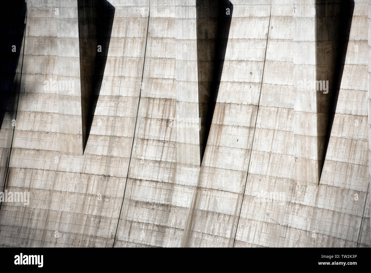 Walls of a large hydroelectric power plant Stock Photo - Alamy