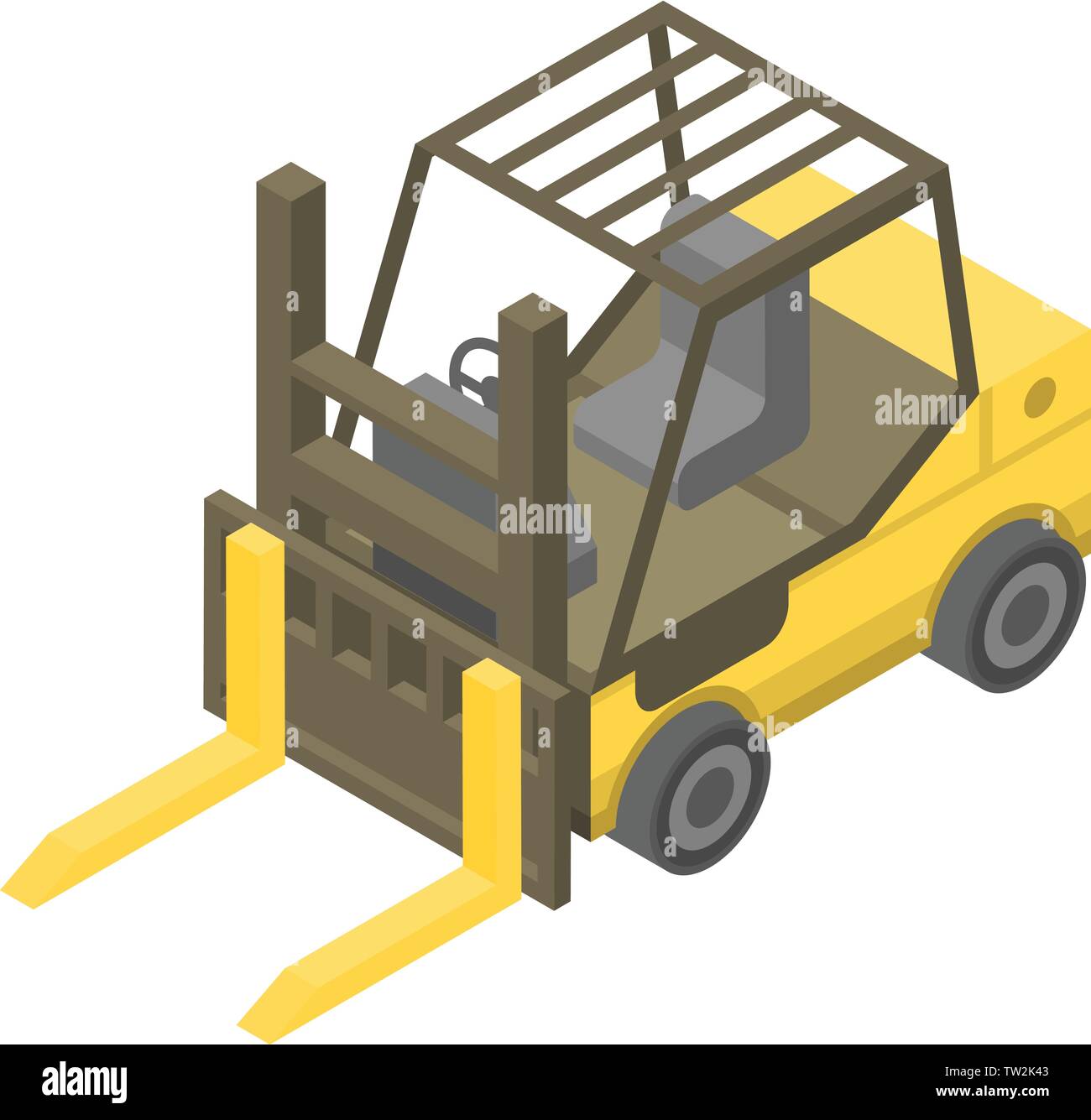 Forklift icon, isometric style Stock Vector Image & Art - Alamy
