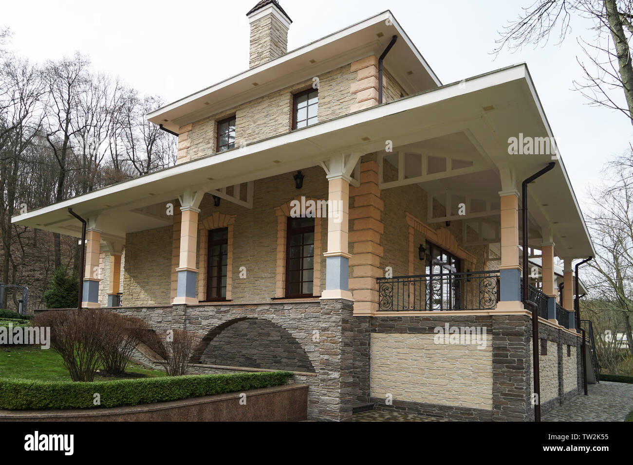 Beautiful private house Stock Photo - Alamy