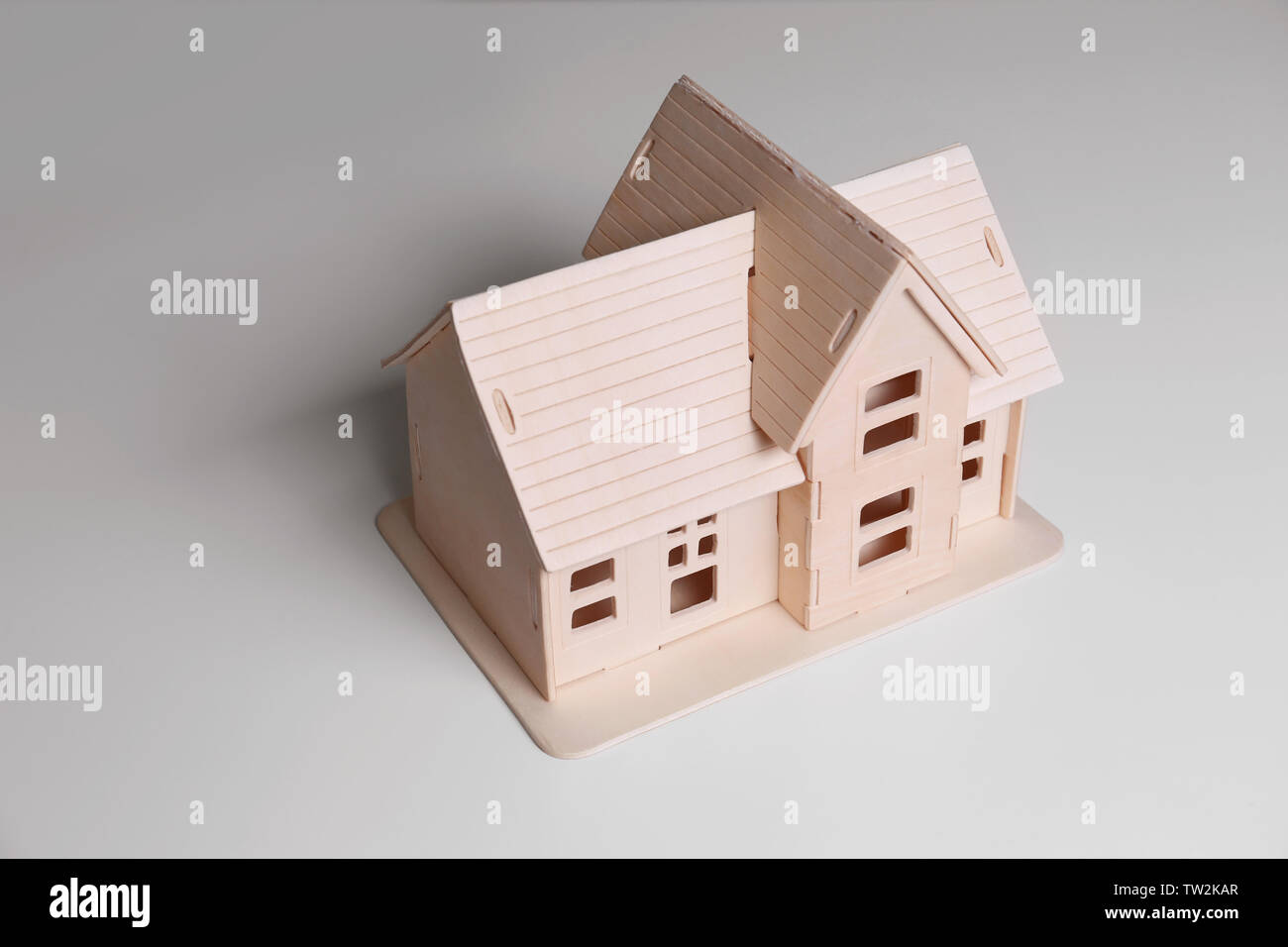 House model on white background Stock Photo - Alamy