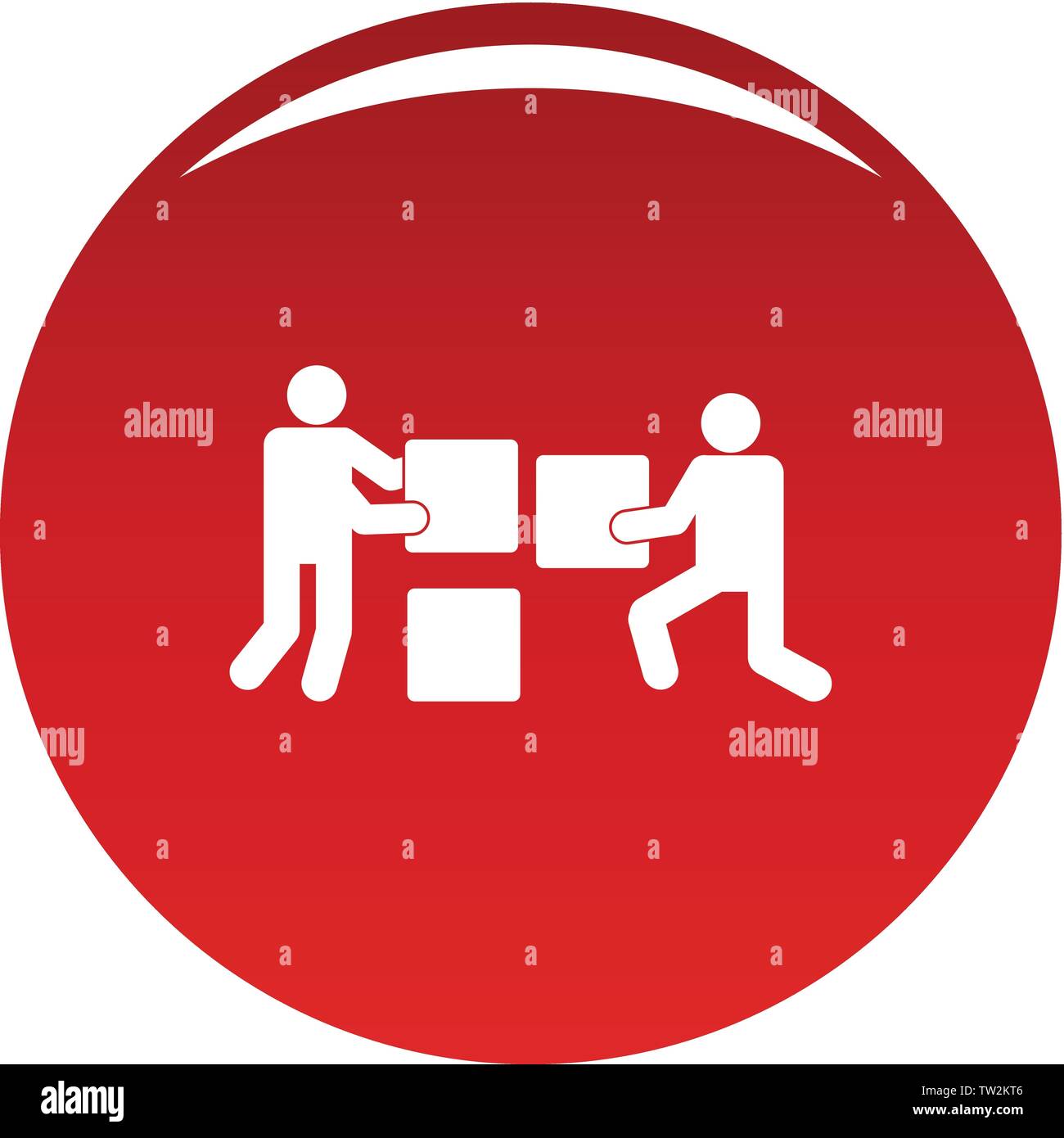 Building teamwork icon. Simple illustration of building teamwork vector ...