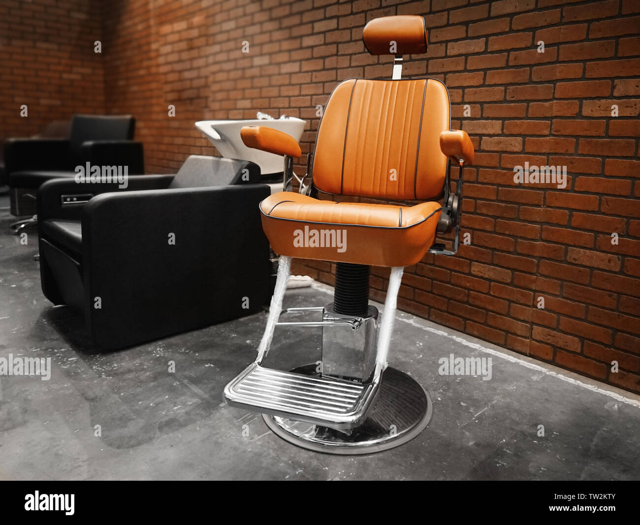 Chair in beauty salon Stock Photo - Alamy