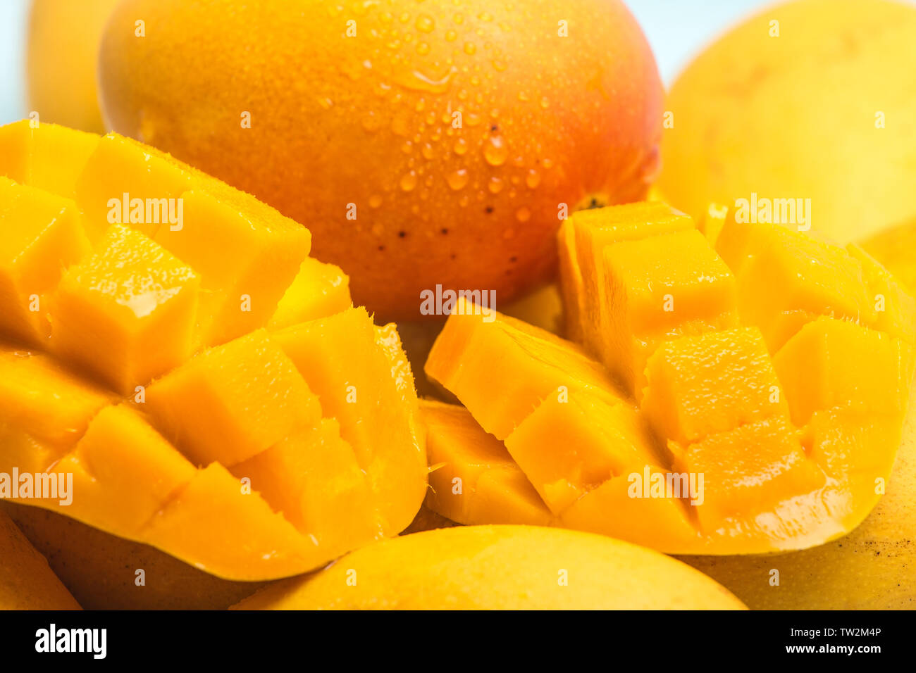 A ripe mango Stock Photo - Alamy