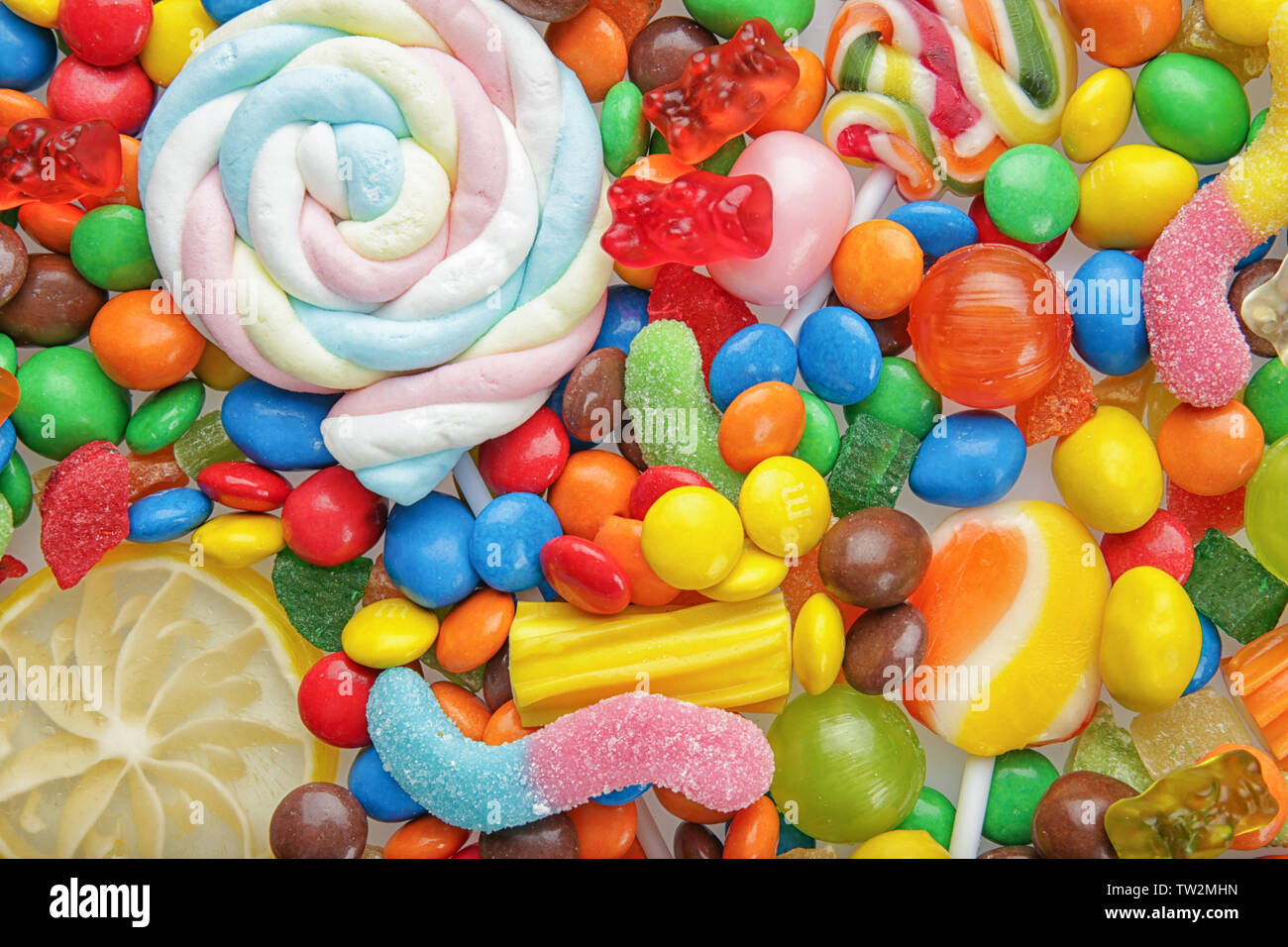 Colorful candies as background Stock Photo - Alamy