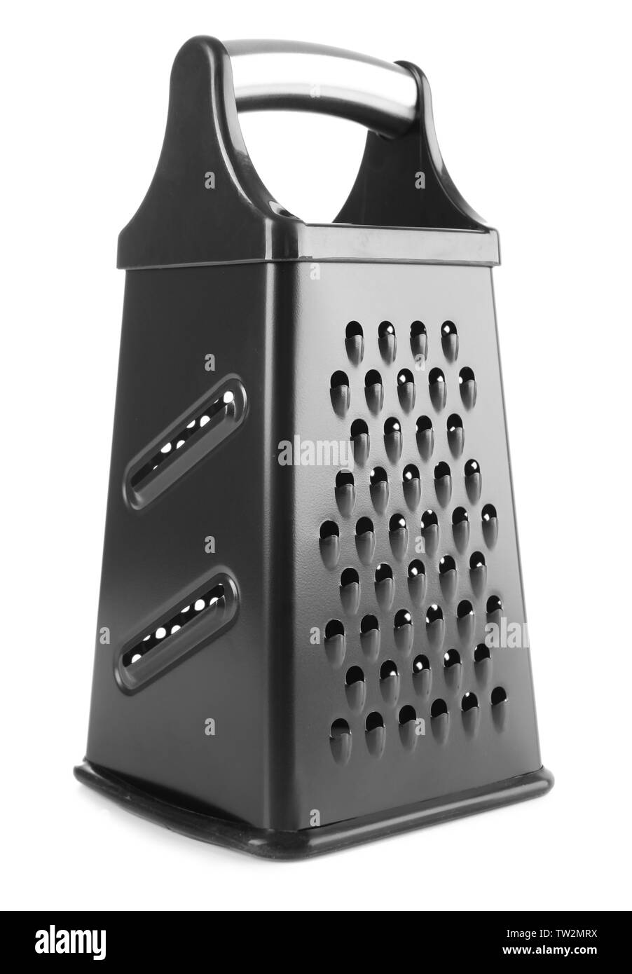 Metal grater on white background Stock Photo - Alamy