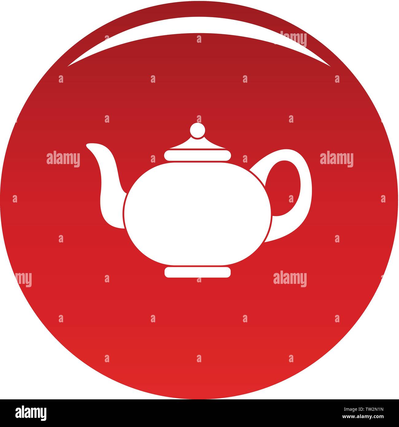 Kitchen teapot icon. Simple illustration of kitchen teapot vector icon ...