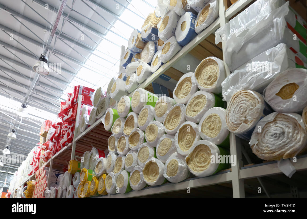 Building materials in wholesale warehouse Stock Photo - Alamy
