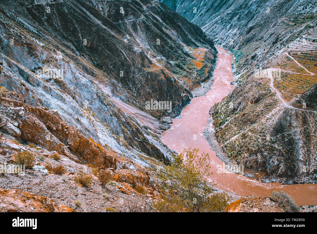 First Bay of Lancang River Stock Photo - Alamy