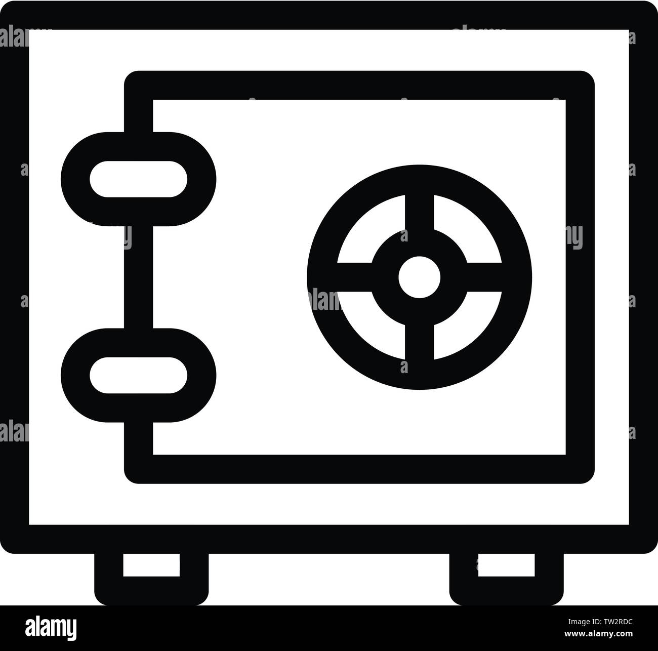 Metal safe icon, outline style Stock Vector Image & Art - Alamy