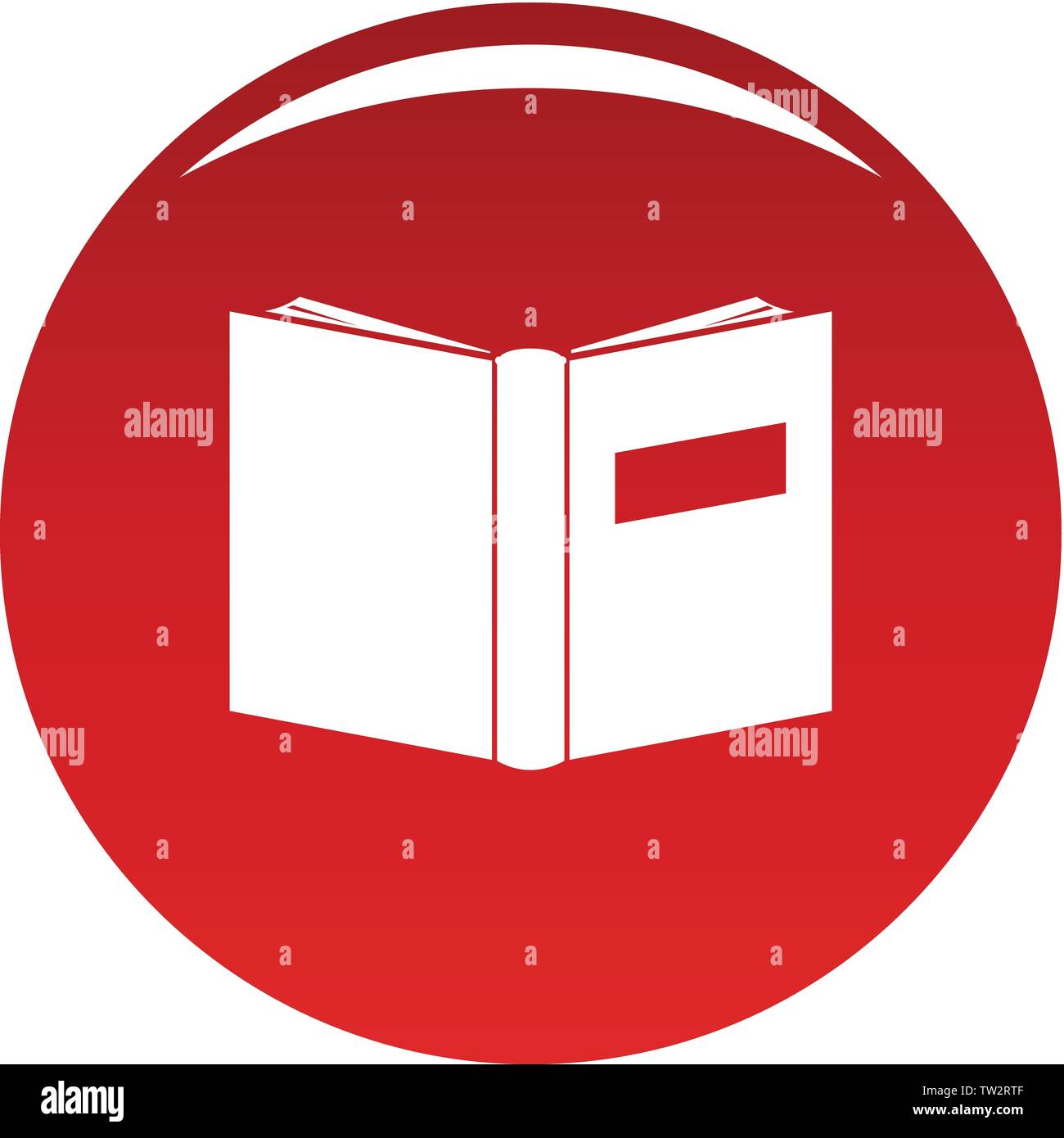 Book inverted icon. Simple illustration of book inverted vector icon ...