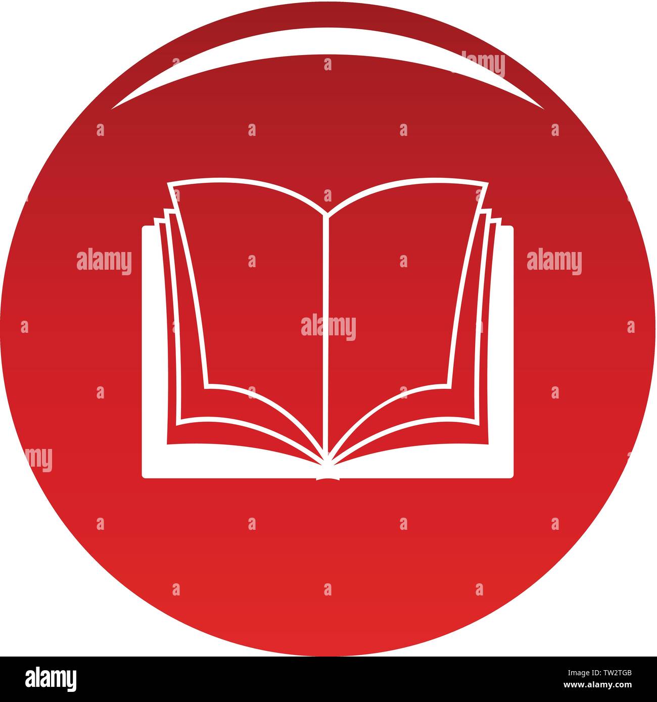 Book dictionary icon. Simple illustration of book dictionary vector ...