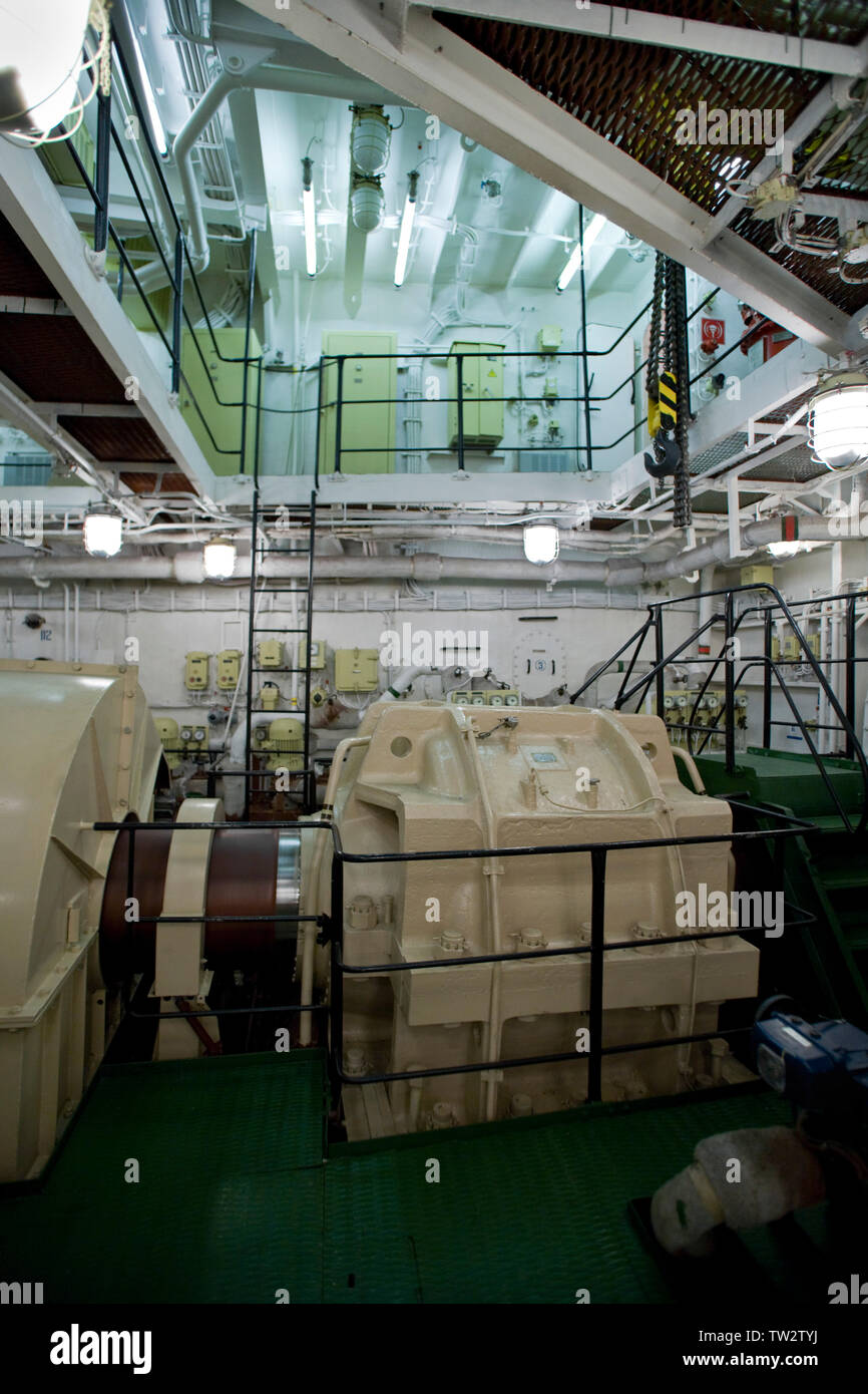 Engine room of world's largest nuclear icebreaker, 50 Years of Victory ...
