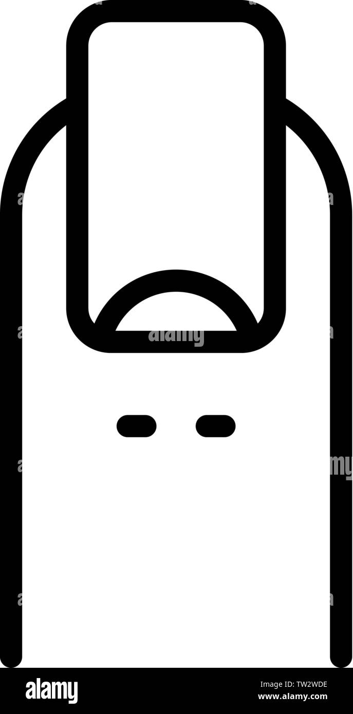 Clean finger nail icon, outline style Stock Vector Image & Art - Alamy